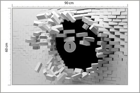 Fototapeta Tunel Z Cihel 3D Strukturální vinyl 416x254
