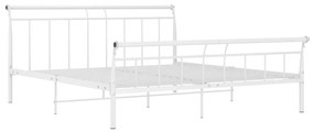 Rám postele bílý kov 180 x 200 cm,  325046 HangarStore.cz