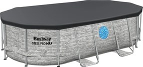 BESTWAY Power Steel Swim Vista bazén s oknem 427x250x100 14x8FT 7in1