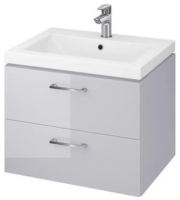 Cersanit - SET skříňka + umyvadlo, šedý lesk, LARA COMO 60, S801-213