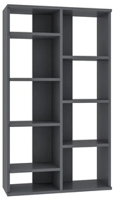 Antracitová knihovna 72x124 cm Keota – Kalune Design
