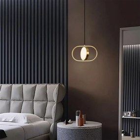 Toolight Toolight, LED závěsné osvětlení, 18W, 4000K, APP1555-CP, zlatá lesklá, OSW-05664