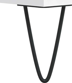 vidaXL Konferenční stolek 50x50x40 cm kompozitní dřevo [829380] Barva: bílá s vysokým leskem