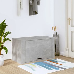 Nástěnný botník betonově šedý 70 x 35 x 38 cm kompozitní dřevo - Default Title