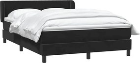 Box spring postel s matrací černá 160x210 cm samet 3317699