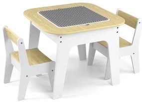 Dětský stůl a židle Milly Mally Olaf Blocks White