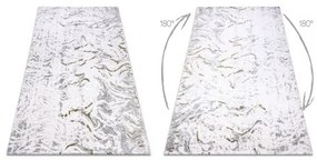 koberec AKRYL DIZAYN 123 světle šedá / zelená velikost 80x150 cm | krásné koberce cz
