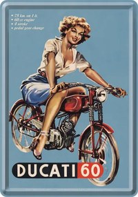 Postershop Plechová pohlednice - Ducati 60