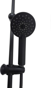 KREIS Black Sprchový set bez baterie - kulatý