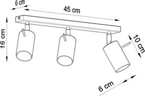 Bodové svítidlo SOLLUX Ring 3 GU10 3x40W bez zdroje SL.0729 chrom