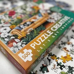 TREFL Puzzle Creative Kočičí oranžerie / 500 dílků / 48 x 34 cm