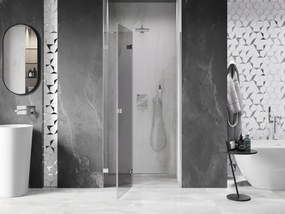 Mexen, Mexen Lunar výklopné sprchové dveře levé 115 cm, transparentní, chrom - 834-115-000-01-00-L
