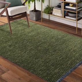 Černo-zelený protiskluzový koberec Diamond Šířka: 200 cm | Délka: 290 cm