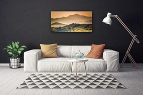 Obraz na plátně Hory Pole Krajina 120x60 cm