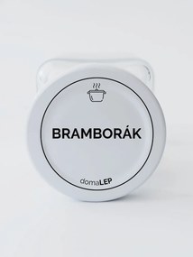 Samolepka na kořenky BRAMBORÁK průhledná 5 cm tučné písmo