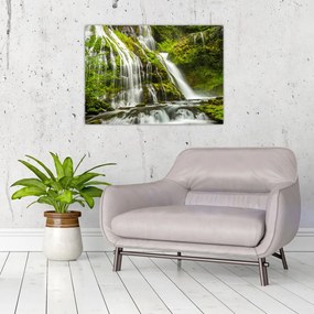 Skleněný obraz - Vodopád, Wind River Valley (70x50 cm)