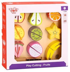 Tooky Toy Dětské dřevěné prkénko na krájení ovoce