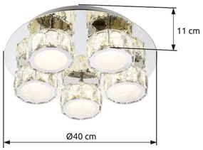 Globo 49350D4 - LED Stm. stropní svítidlo AMUR LED/40W/230V 4000K pr. 40 cm