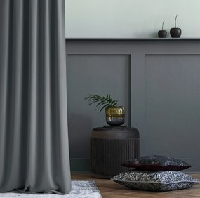 Room99 Hotový závěs na kroužcích AURA Barva: Bordó/Stříbrná, Velikost: 140 x 250 cm