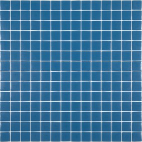 Hisbalit Skleněná mozaika modrá Mozaika 240B MAT 2,5x2,5 2,5x2,5 (33,33x33,33) cm - 25240BMH
