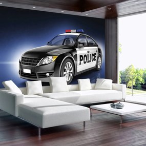 Fototapeta - Policejní auto (254x184 cm)