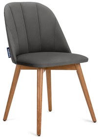 Konsimo Sp. z o.o. Sp. k. Jídelní židle BAKERI 86x48 cm šedá/buk KO0078