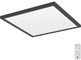 Eglo 901456-LED St. koupel. svítidlo ROVITO-R 17,6W/230V 39x39cm IP44 černá + DO