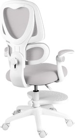 Dětská otočná židle Neoseat JUNI 023 — látka, pratelný potah, šedá