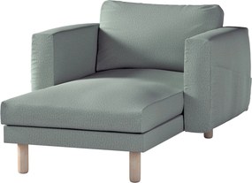 Potah na IKEA Norsborg šezlong s loketními opěrkami barva zelená látka pletený vzor