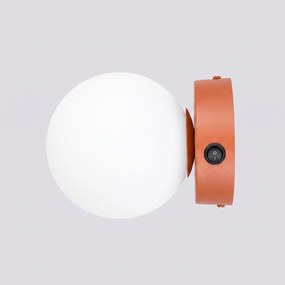 Sollux Lighting Nástěnné svítidlo YOLI 1 okrově červené s vypínačem
