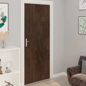 Samolepící tapety na dveře 4 ks tmavý dub 210 x 90 cm PVC 3059643