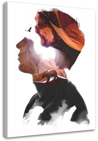 Gario Obraz na plátně Člověk a kameny - Barrett Biggers Rozměry: 40 x 60 cm
