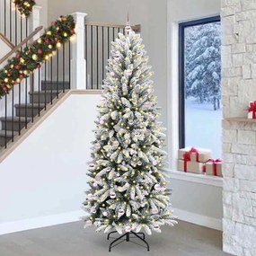 Umělý vánoční stromeček Bílá 240 cm PVC, plast, ocel a PE 3396071