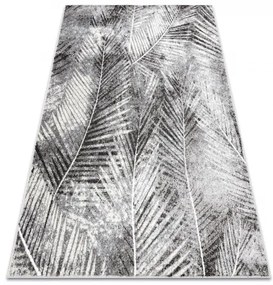 koberec MATEO 8035/644 Moderní palmové listy strukturální šedá velikost 180x270 cm | krásné koberce cz