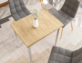 Rozkládací jídelní stůl FLIP 80(160)X80 cm, dub Cremona Torro/kašmír