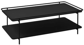 Černý kovový konferenční stolek 55x110 cm Yuba – Unique Furniture