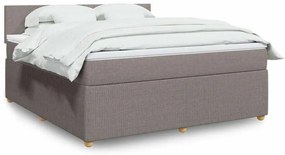 Box spring postel s matrací taupe 180x200 cm textil 3287532