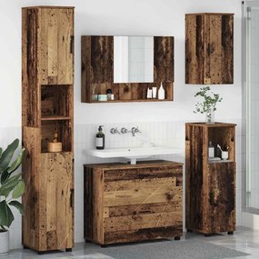 Sada koupelnového nábytku 5 ks Staré dřevo 35 x 30 x 192 cm 3393071