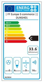 Jago 74244 Digestoř 62 W, široká, plochá, 595 x 100 x 480 mm