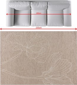 Koberec Velvet beige/sand 160x230 cm
