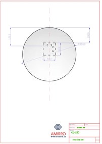 Kulaté zrcadlo do koupelny - ⌀ 35 cm s leštěnou hranou - Pure Ronde