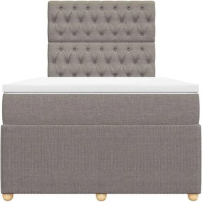 Box spring postel s matrací taupe 120x190 cm textil 3292006