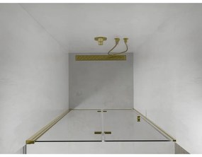 Mexen Lima skládací sprchové dveře 70 cm, Průhledné, Zlatá - 856-070-000-50-00