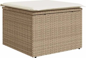 8dílná zahradní sedací souprava s poduškami béžová polyratan 3327180
