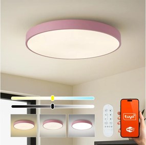 Brilagi-LED Stm svítidlo POOL SMART LED/100W/230V 80 cm Wi-Fi Tuya+DO růžová