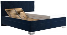 Manželská postel 180x200 Paulina modrá, bez matrace