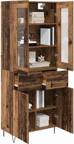 Vysoký bufet Staré dřevo 69,5 x 34 x 90 cm Kompozitní dřevo 3402693