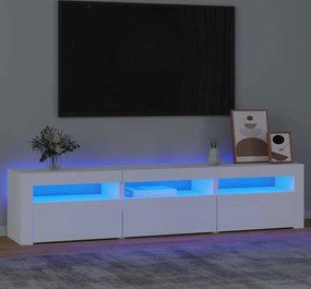 vidaXL TV skříňka s LED osvětlením 180x35x40 cm [3152754] Barva: Bílá