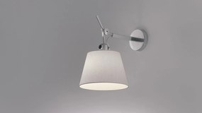 Artemide 1184010A+0372050A Tolomeo parete diffusore 24, nástěnné designové svítidlo s vypínačem a pergamenovým stínítkem, 1x70W, prům. 24cm