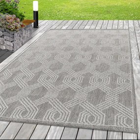 Ayyildiz, Kusový koberec Aruba 4904 grey – na ven i na doma, 60x100, šedá, chodba / předsíň